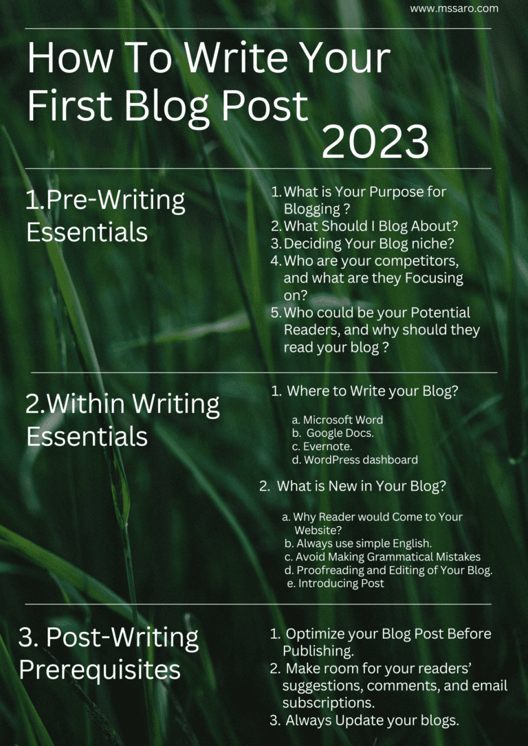 How To Write Your First Blog Post in 2025?(Essential Tips for Writing ...